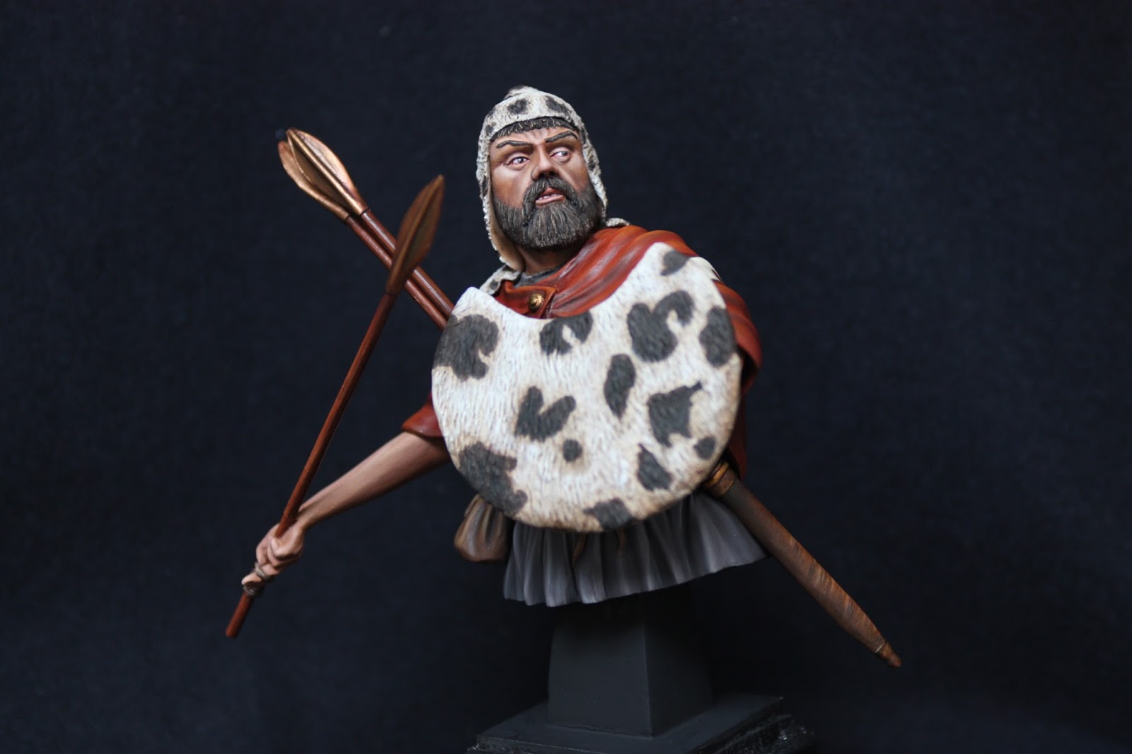 PAINTED FIGURES BY MIKE CRAMER: Thracian Peltast Triballi Tribe 424 BC