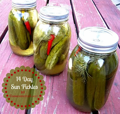 14 Day Sun Pickles {Granny's Recipe}