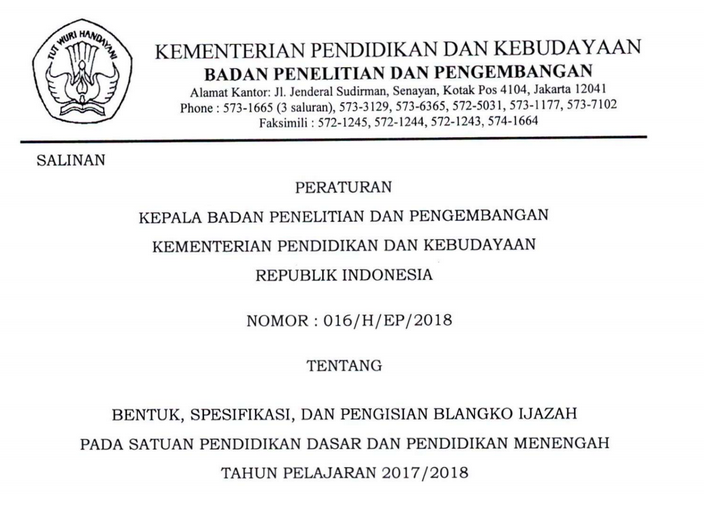 Juknis Penulisan Blangko Ijazah Tahun 2018 SD, SMP, SMA, SMK - Kedai Guru Juknis Penulisan Blangko Ijazah Tahun 2018 SD, SMP, SMA, SMK - Kedai Guru