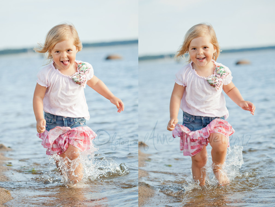 Lõbus tüdruk mererannas - Fotostuudio Fotopesa