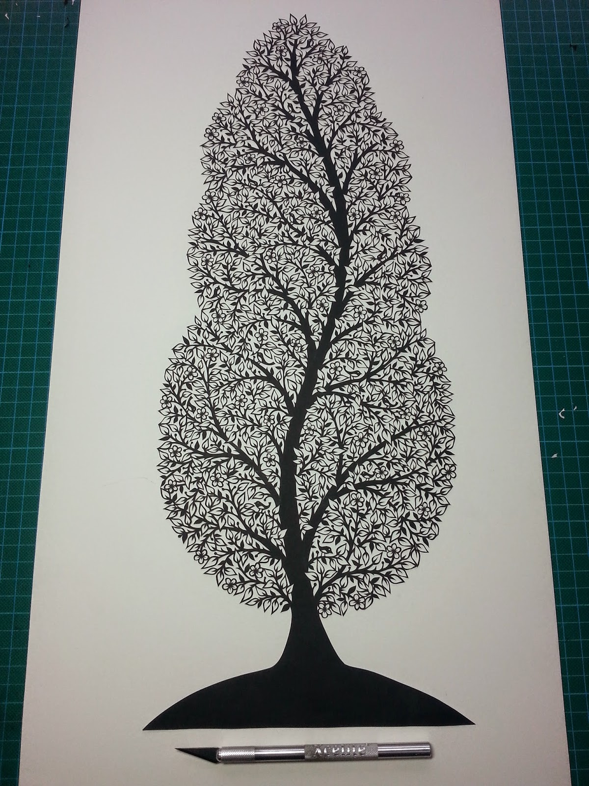 Folk Art Papercuts by Suzy Taylor: Trees