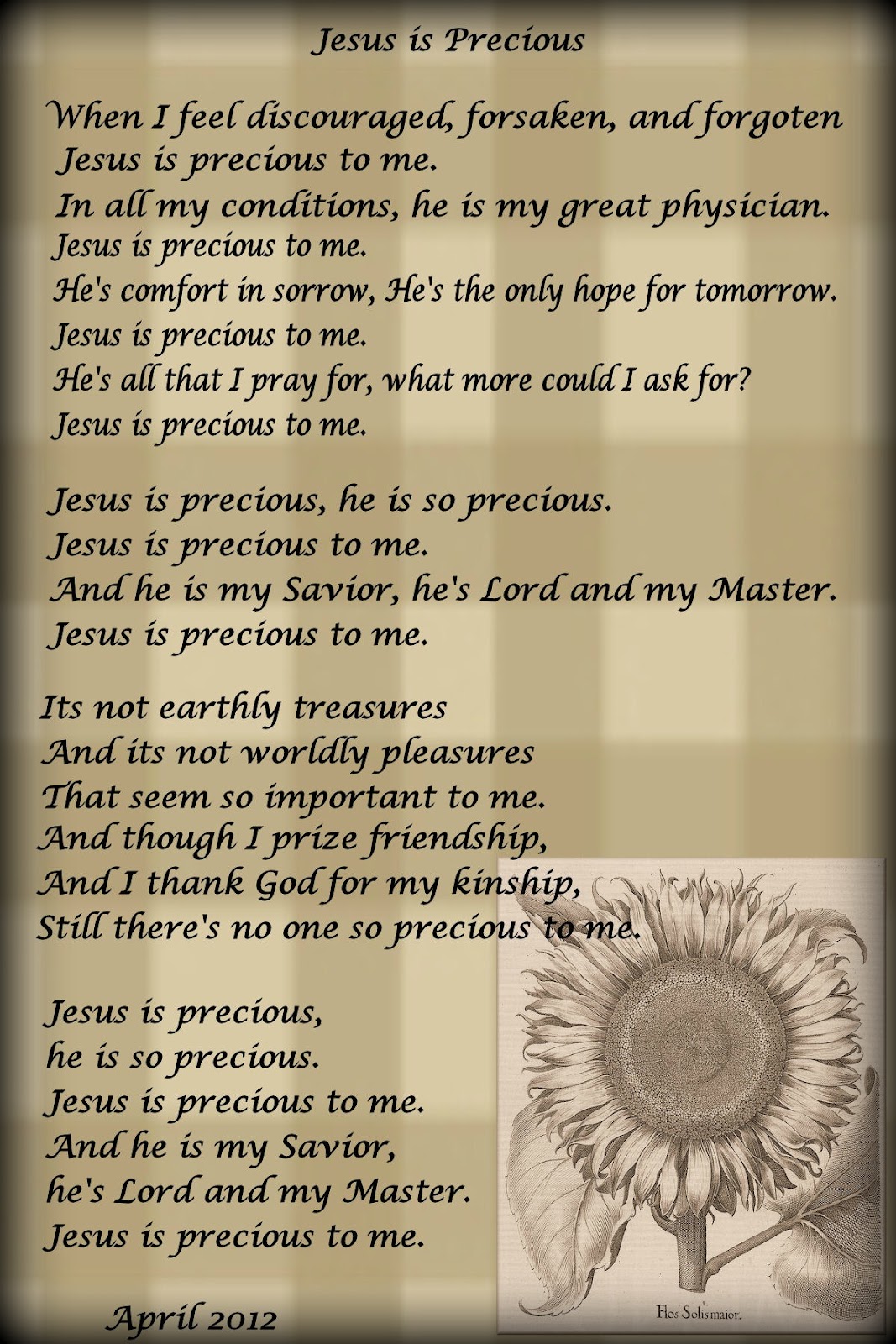 Cynzplace: Jesus is Precious