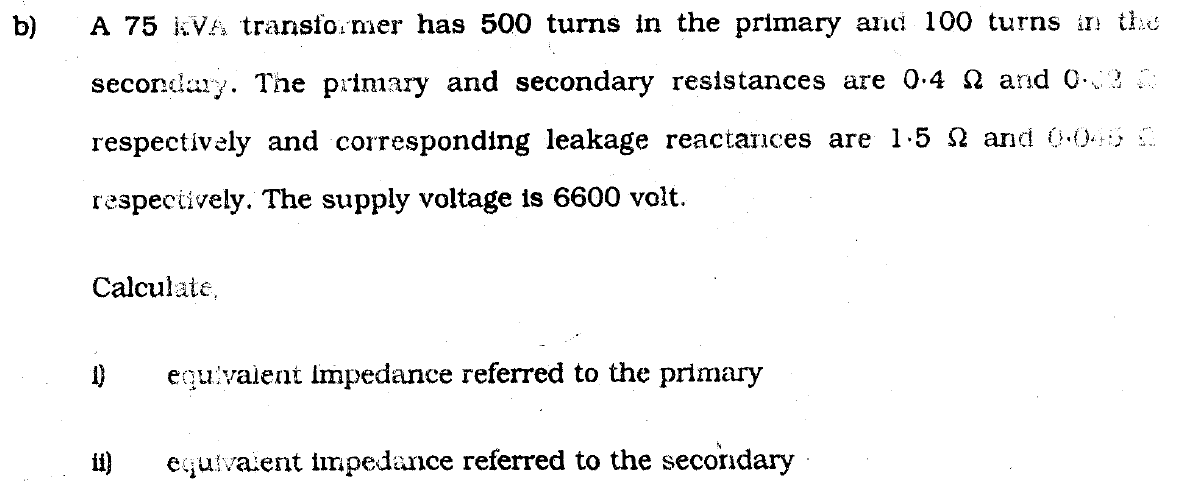 Module 3: Transformer (Numerical) ~ Study EETech