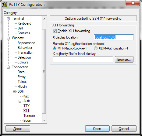 Joybo: 透過 Putty + XMing，在 Windows 下執行遠端 Linux 上的 GUI 程式