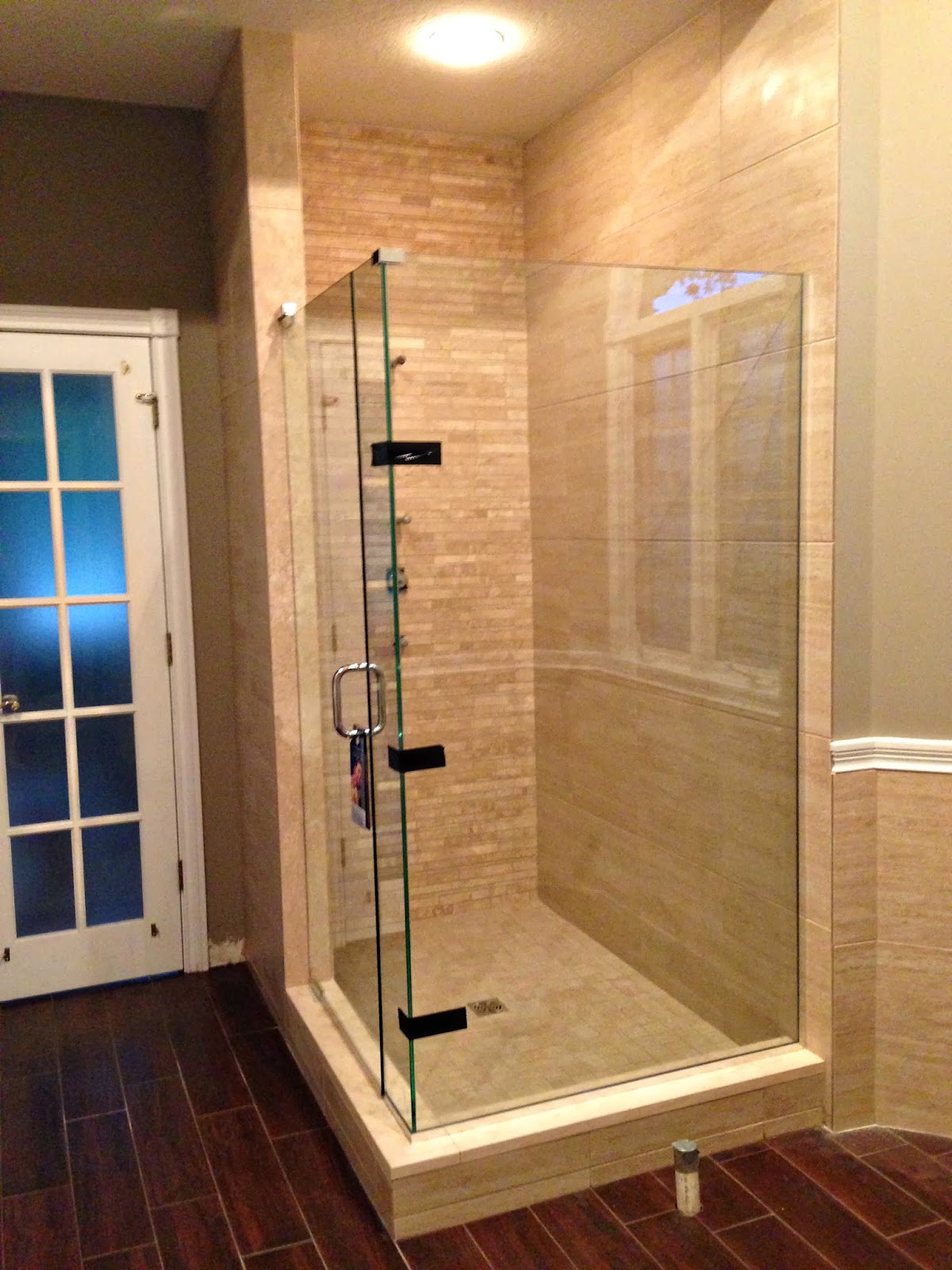 Sweet Sewn Stitches: Bath Shower Reno - Part 3