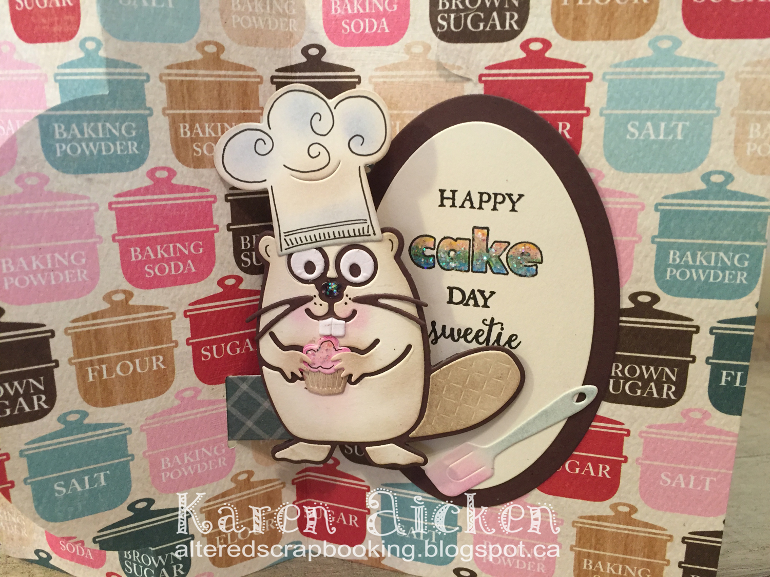 Altered Scrapbooking: Baker Cupcake Pull Card