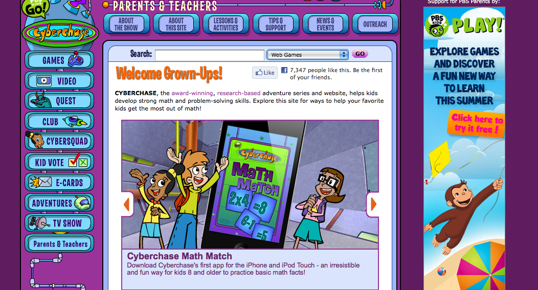 HTS Summer Learning Blog: PBS Kids - A great resource for kids - and ...