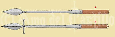 AMO DEL CASTILLO: Armamento medieval: Lanzas arrojadizas: venablos y chuzos