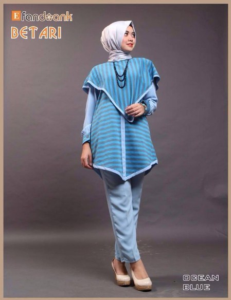 Contoh Model Busana Muslim Modern Asimetris untuk Penampilan Agar ...