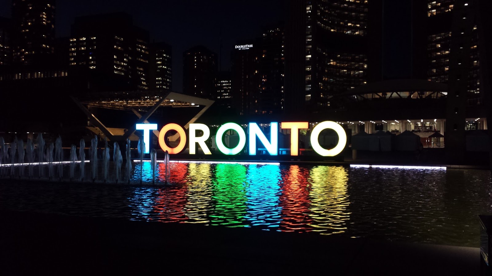Toronto things: Toronto sign at City Hall