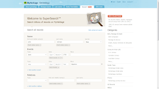 Genea-Musings: SuperSearch Feature Introduced on MyHeritage.com