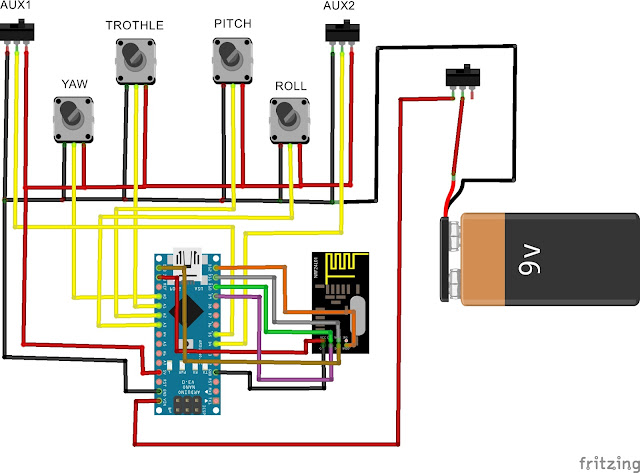 DIY TRANSMITTER & RECEIVER 6 CH ARDUINO - ARDUINO PROJECT