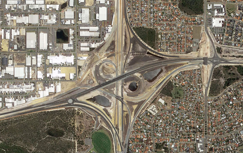 Bicycle Perth: Reid and Tonkin Highway Interchange