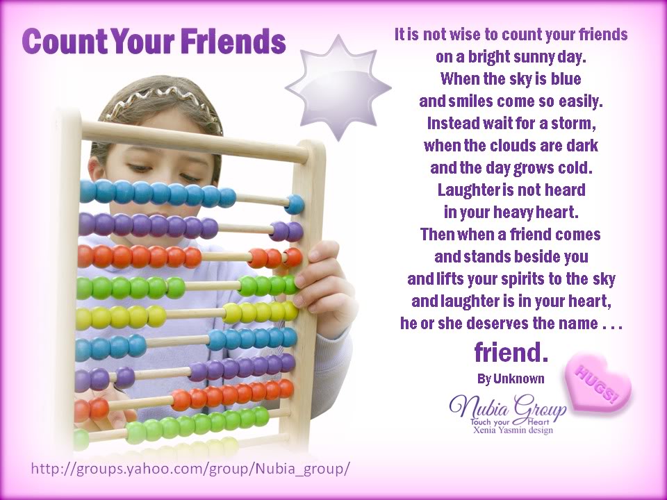 * Nubia_group Inspiration *: Count your Friends