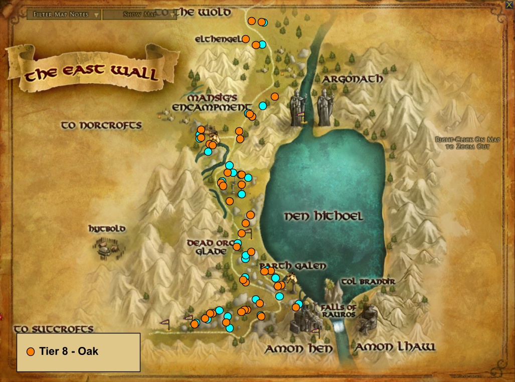 Wonderful Places in LOTRO's Middle Earth: Wood in Lotro - and where to ...