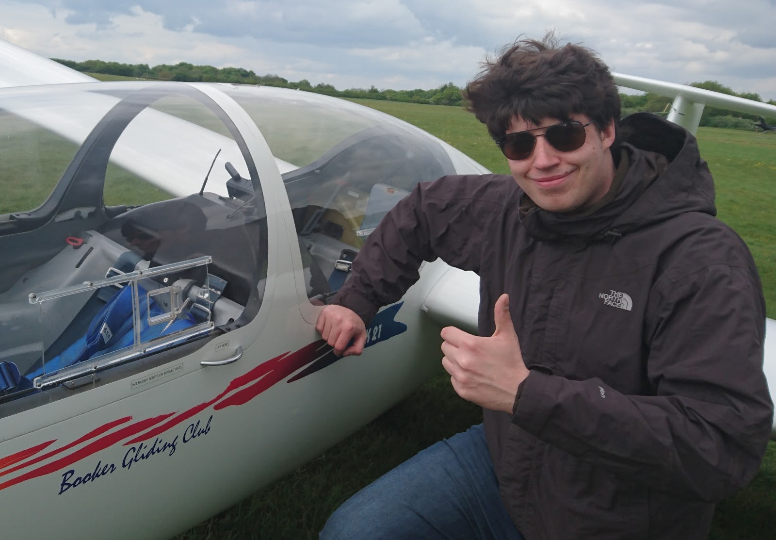 Booker Gliding Club: First solo in a real glider