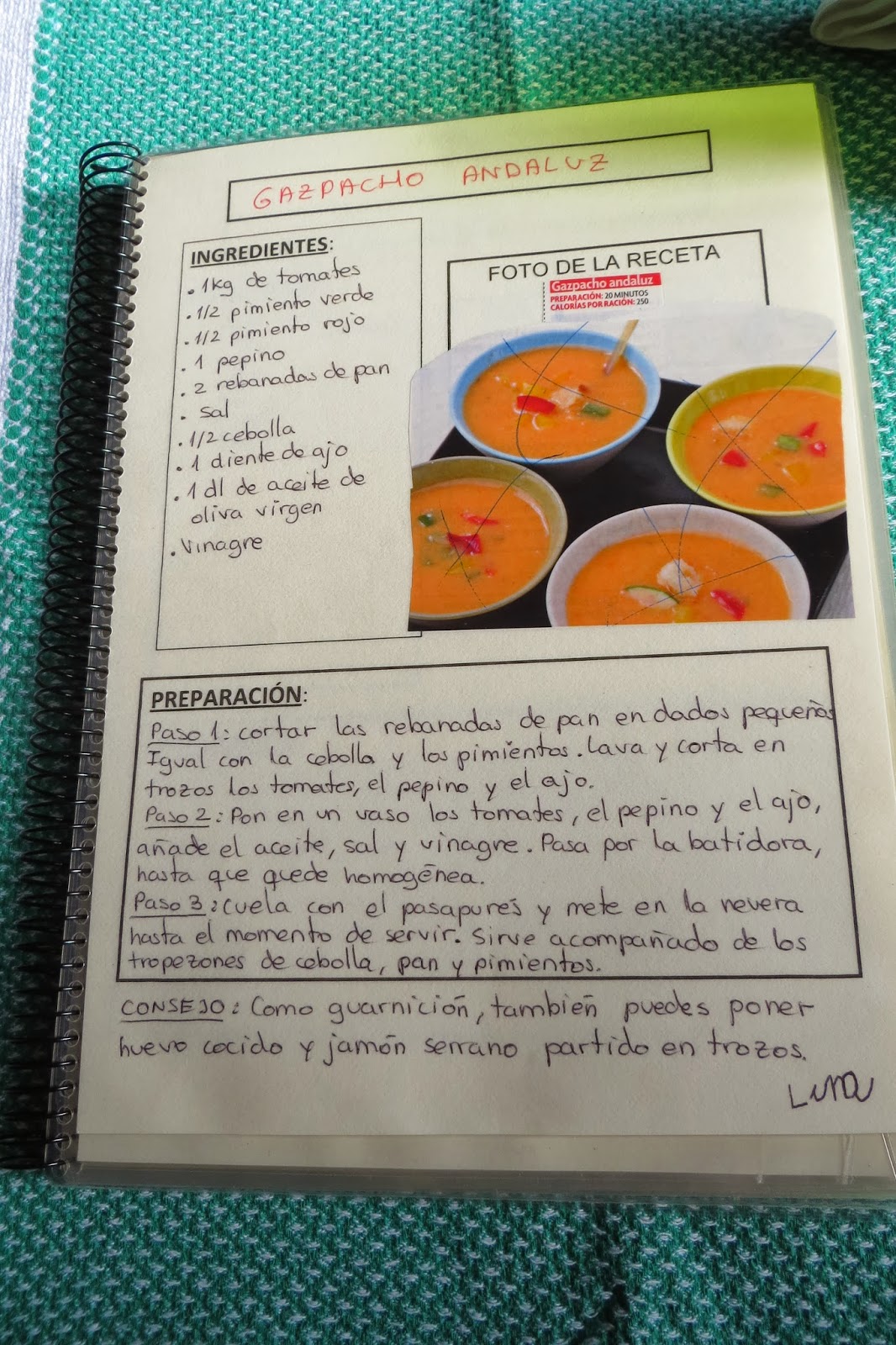 CPR.BEMBEZAR: RECETARIO DE COCINA