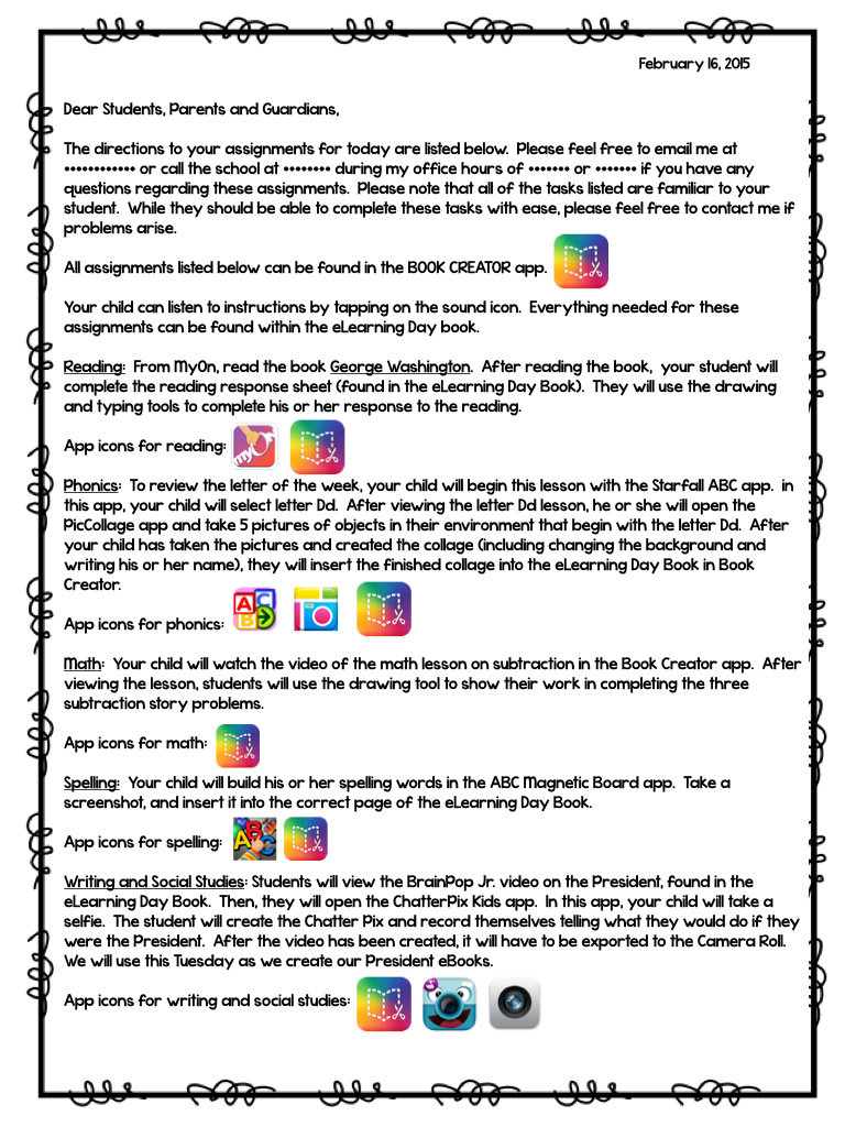 Mrs. Banister's Blog: Peek at My Week: Virtual Day and Presidential Fun!