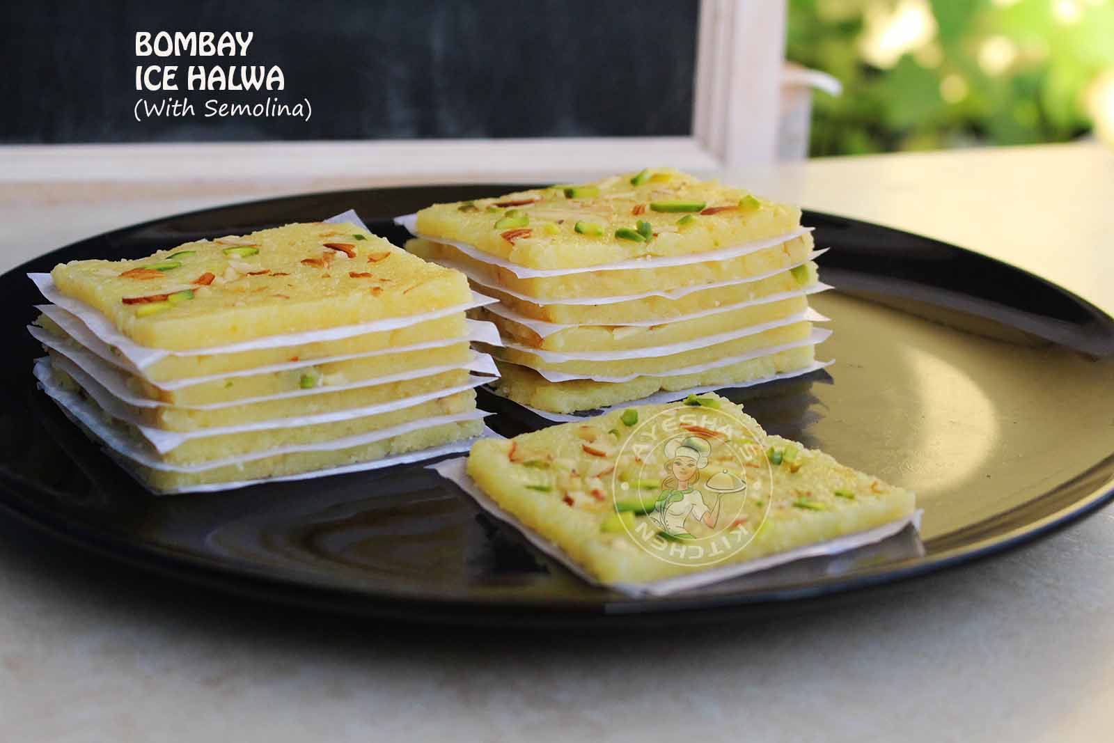 BOMBAY ICE HALWA RECIPES - ICE HALWA WITH SEMOLINA