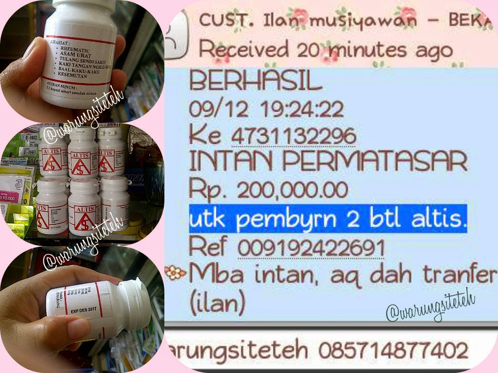 WARUNG SITETEH: OBAT ASAM URAT AMPUH ( ALTIS )