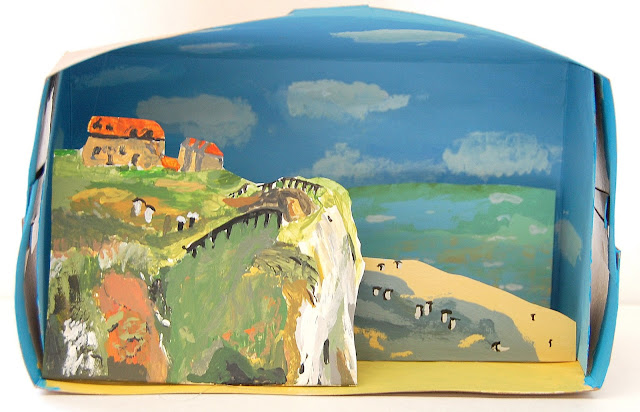 The New Hope Art Gallery: Middle School Art: 3-D Master Paintings