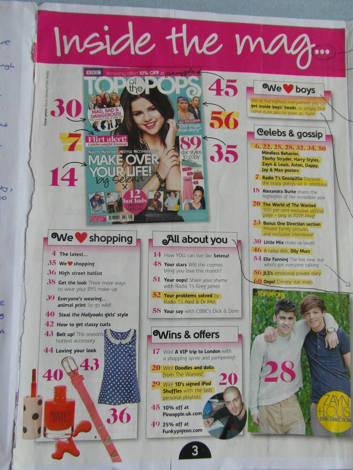 Claire's AS Media Studies: Pop Music Magazine Analysis- 'Top of the ...