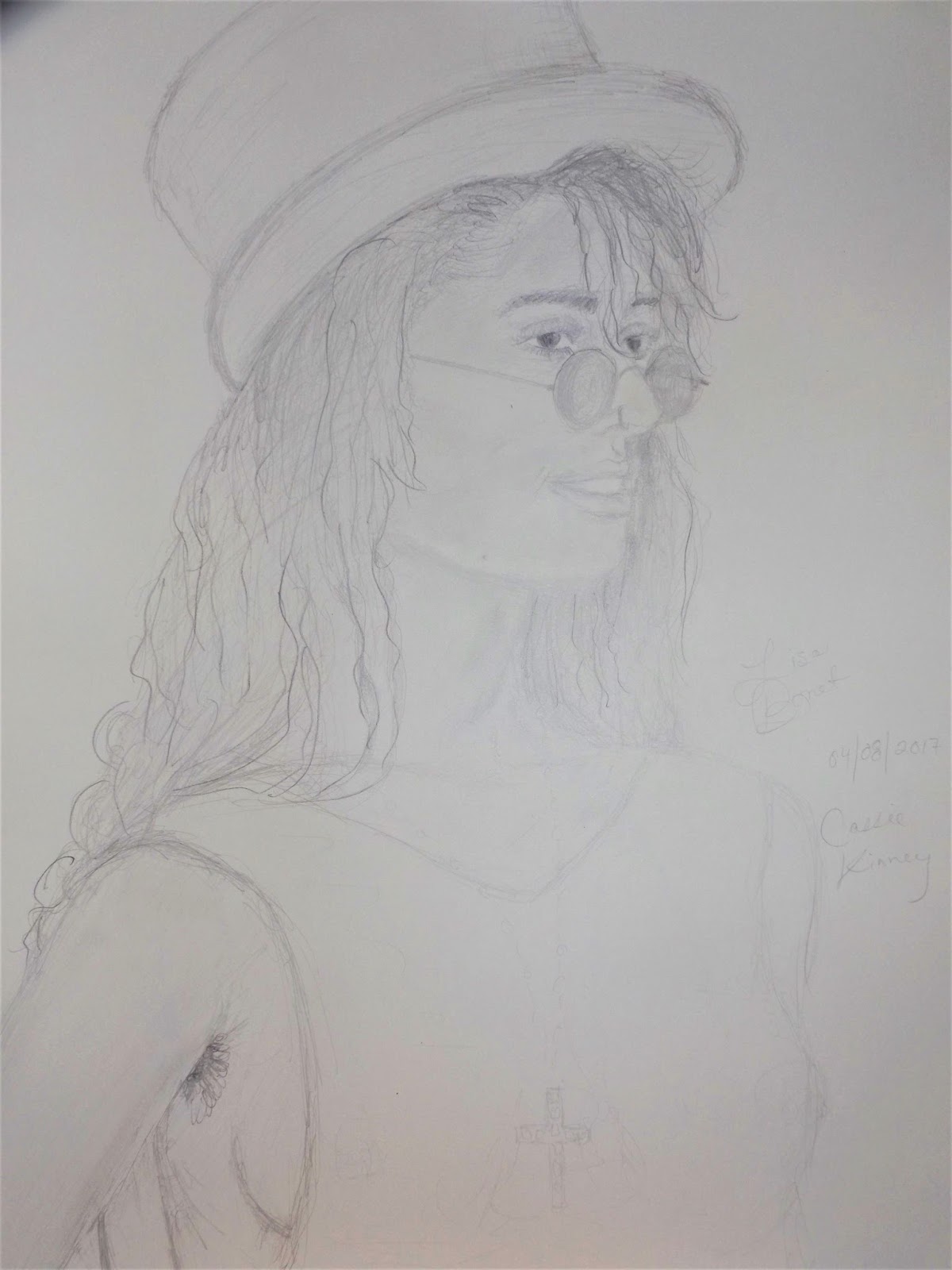 Art Landfill: Lisa Bonet portrait pencil drawing by Cassie K