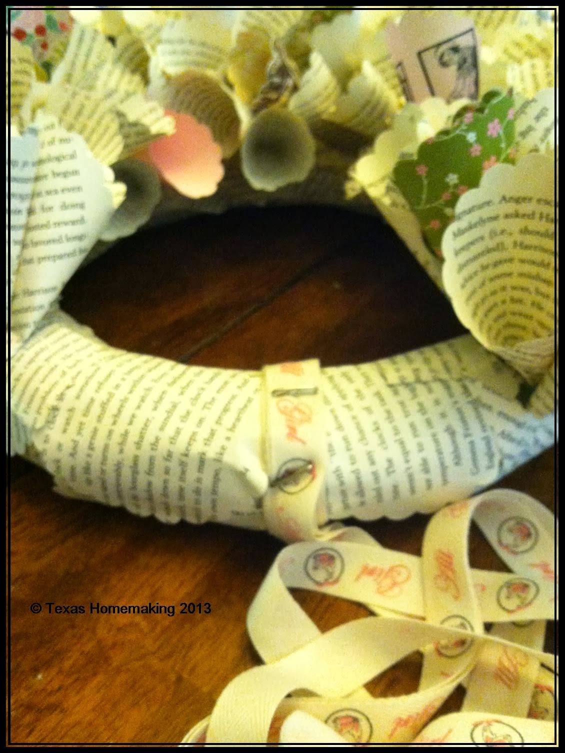 Texas Homemaking: Get Creative :: Make your own Paper Cone Wreaths