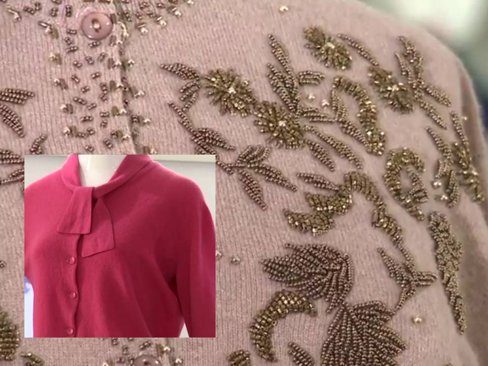 Pintucks: Vintage Bridal & Cocktail: Cashmere Sweaters from Pringles