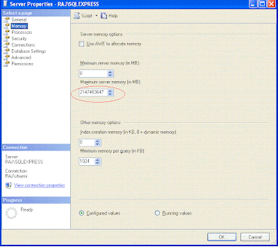 SQL and SQL only: SQL Server Memory Usage - Task Manager