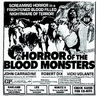 Obscure Video And DVD Blog: HORROR OF THE BLOOD MONSTERS 1970 (IMAGE)