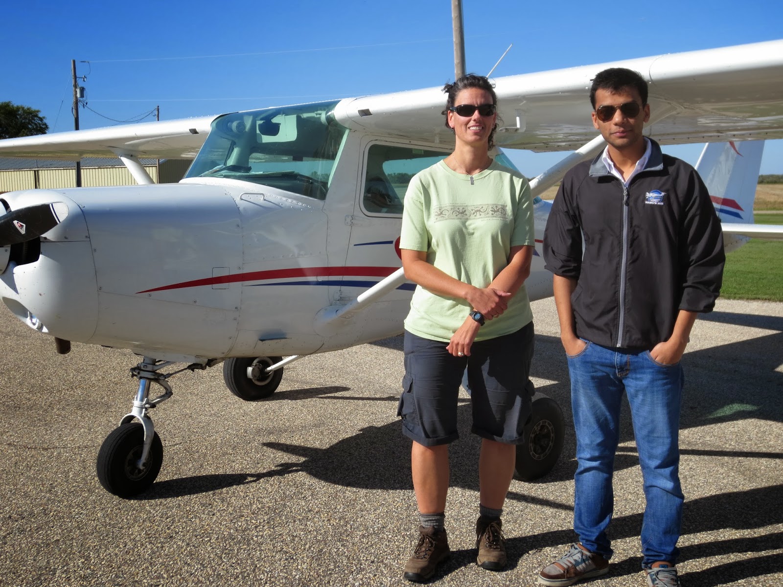 RAA Club Plane with 99s Cessna 150 C-FLUG at Lyncrest Airport, Winnipeg ...