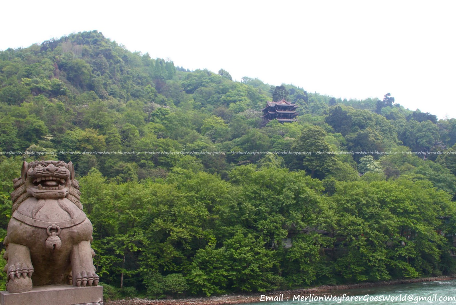 Dujiangyan - Anlan Cable Bridge ~ Merlion Wayfarer Goes World