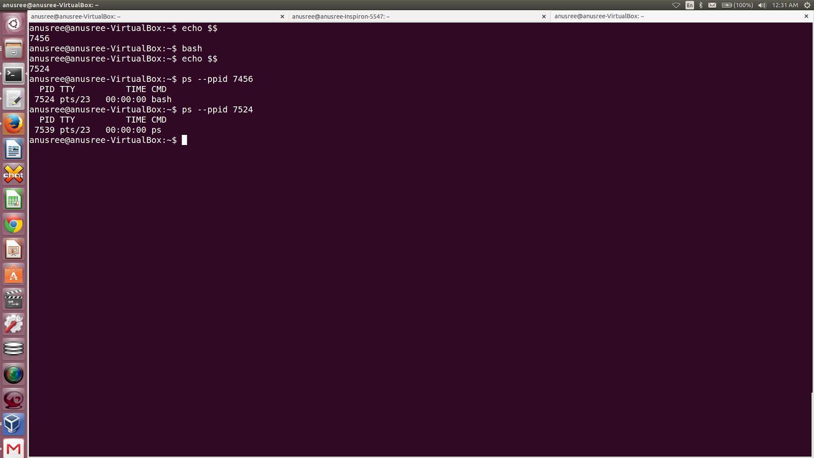 anusree: export command in linux