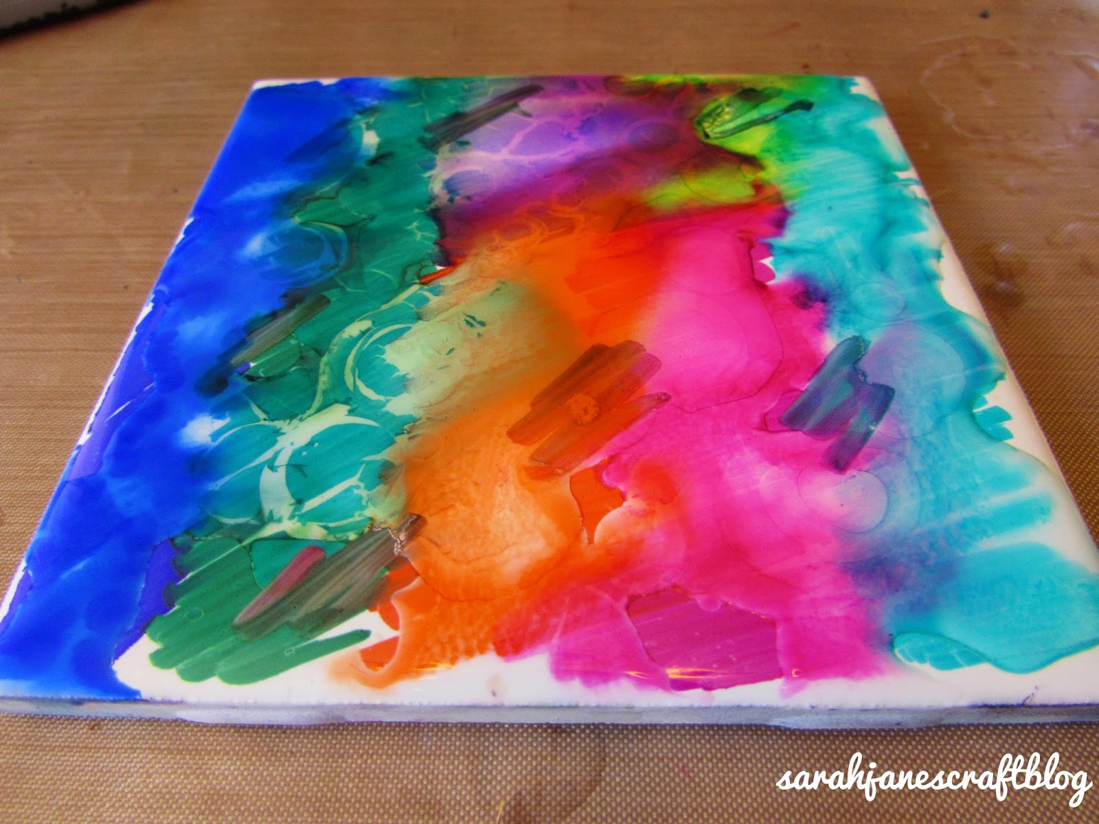 Sharpie Tile Coasters