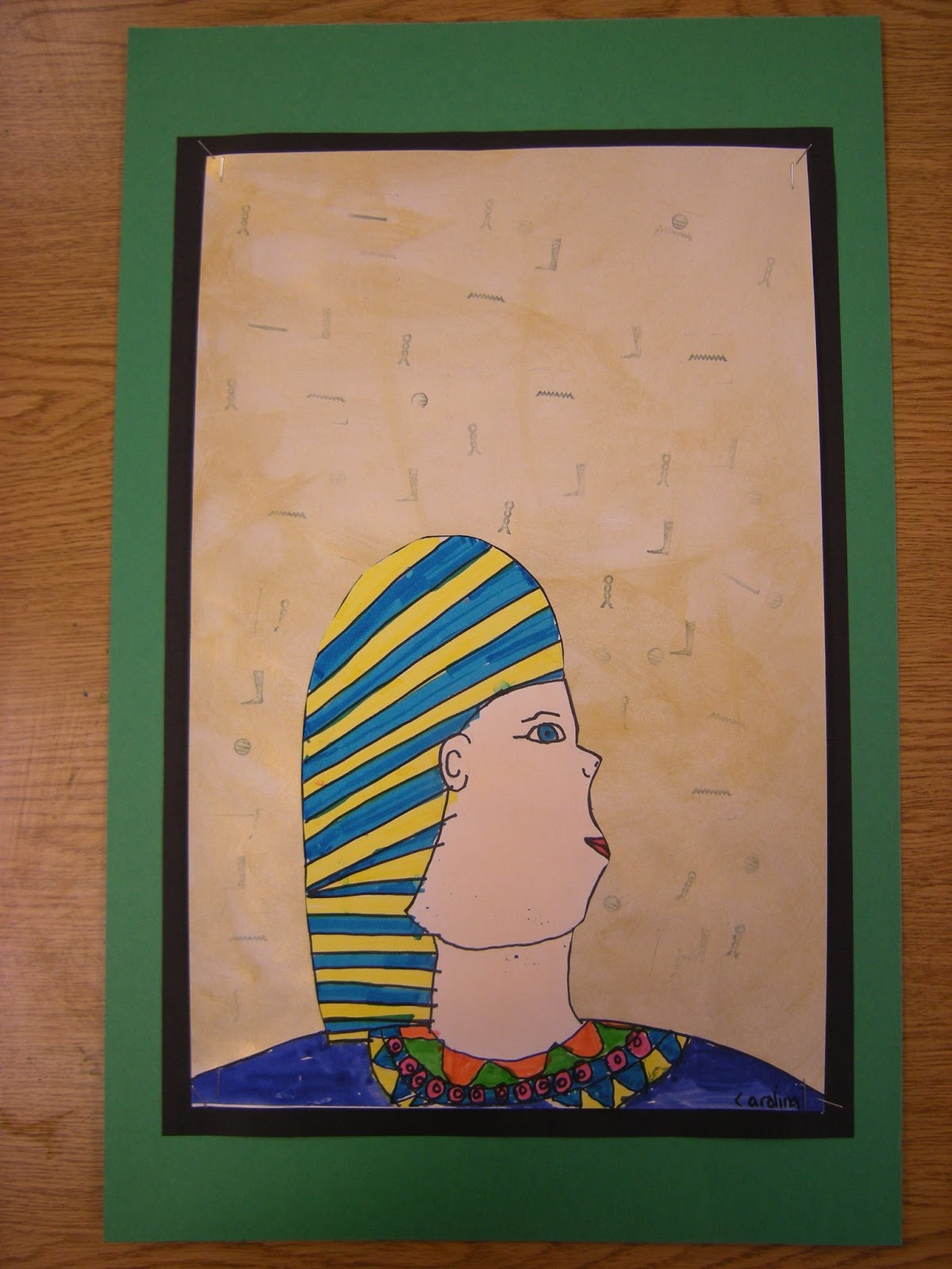 WHAT'S HAPPENING IN THE ART ROOM??: 4th Grade Egyptian Portraits