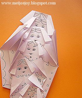 Meijo's Joy: Easy Paper Craft - Origami Babushka / Matryoshka doll...