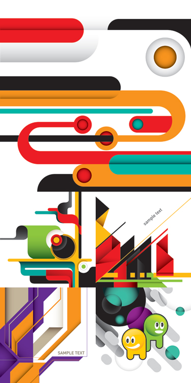 Quality Graphic Resources: Futuristic Design Business Layouts