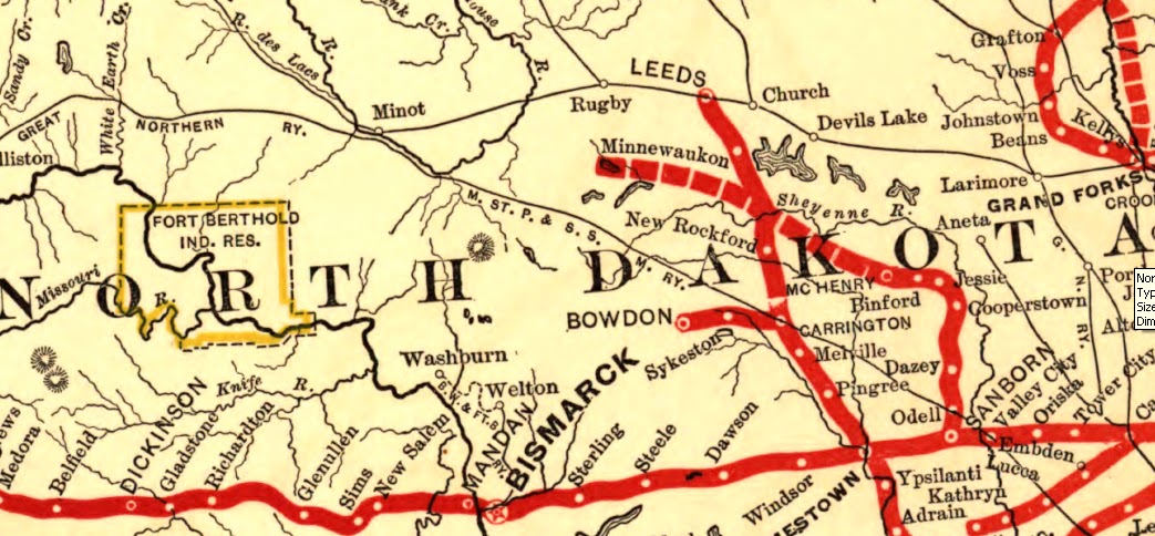 1898 Revenues: Northern Pacific Railway Waybill from New Salem, North ...
