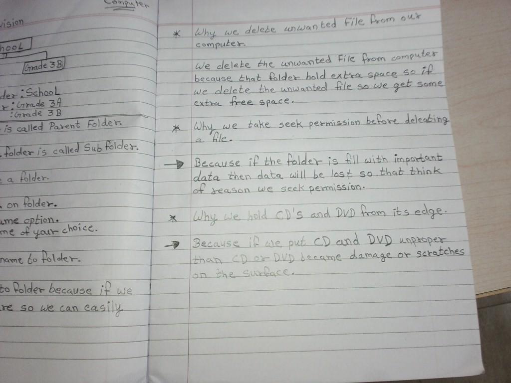 computer grade 3 revision extra questions and answers