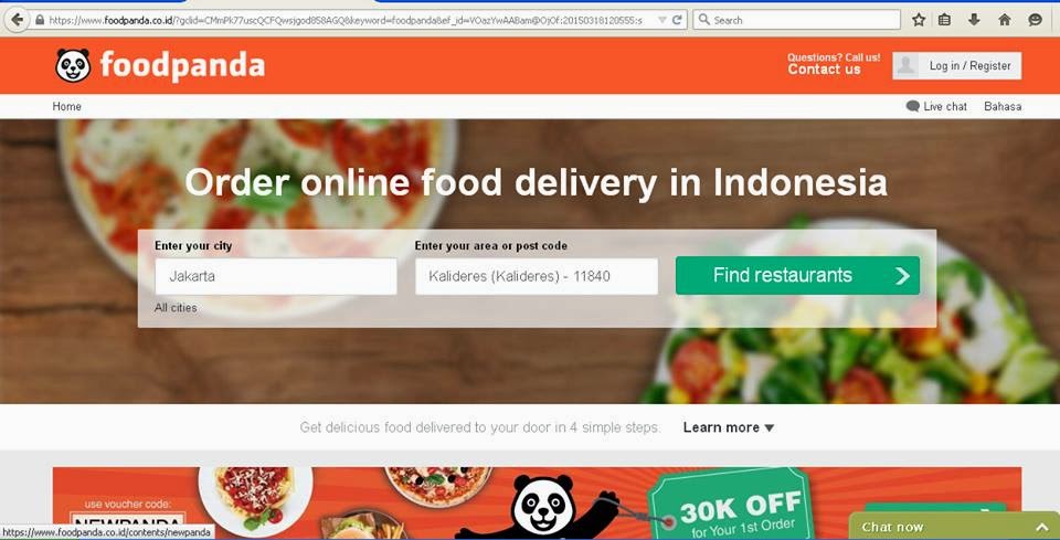 Giarti's Blog: Makan Siang Mengenyangkan Berkat Foodpanda