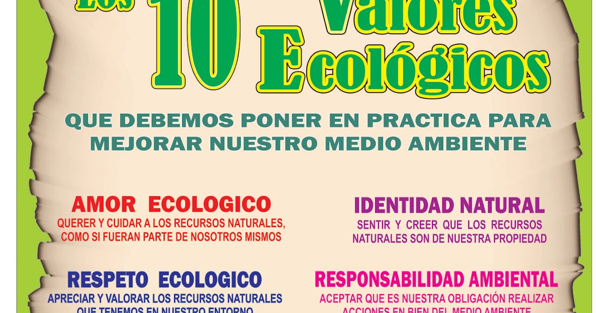 AULA BIOECO : VALORES AMBIENTALES