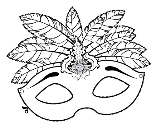 En un rincón de mi aula de Infantil: Caretas y antifaces para colorear