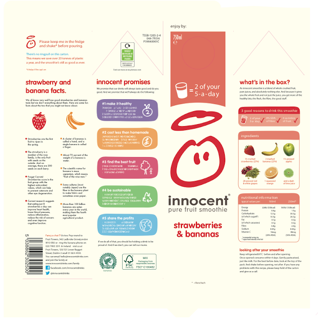 Extended Practice : Innocent Drinks// Packaging Revisit