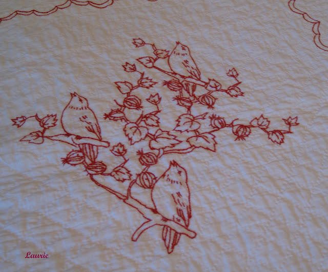 CORGI COTTAGE: Dorothy W and the Redwork Quilt