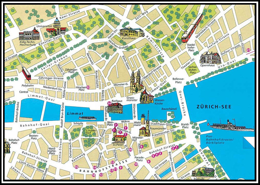Zurich (Suiza) Informacion y Mapa
