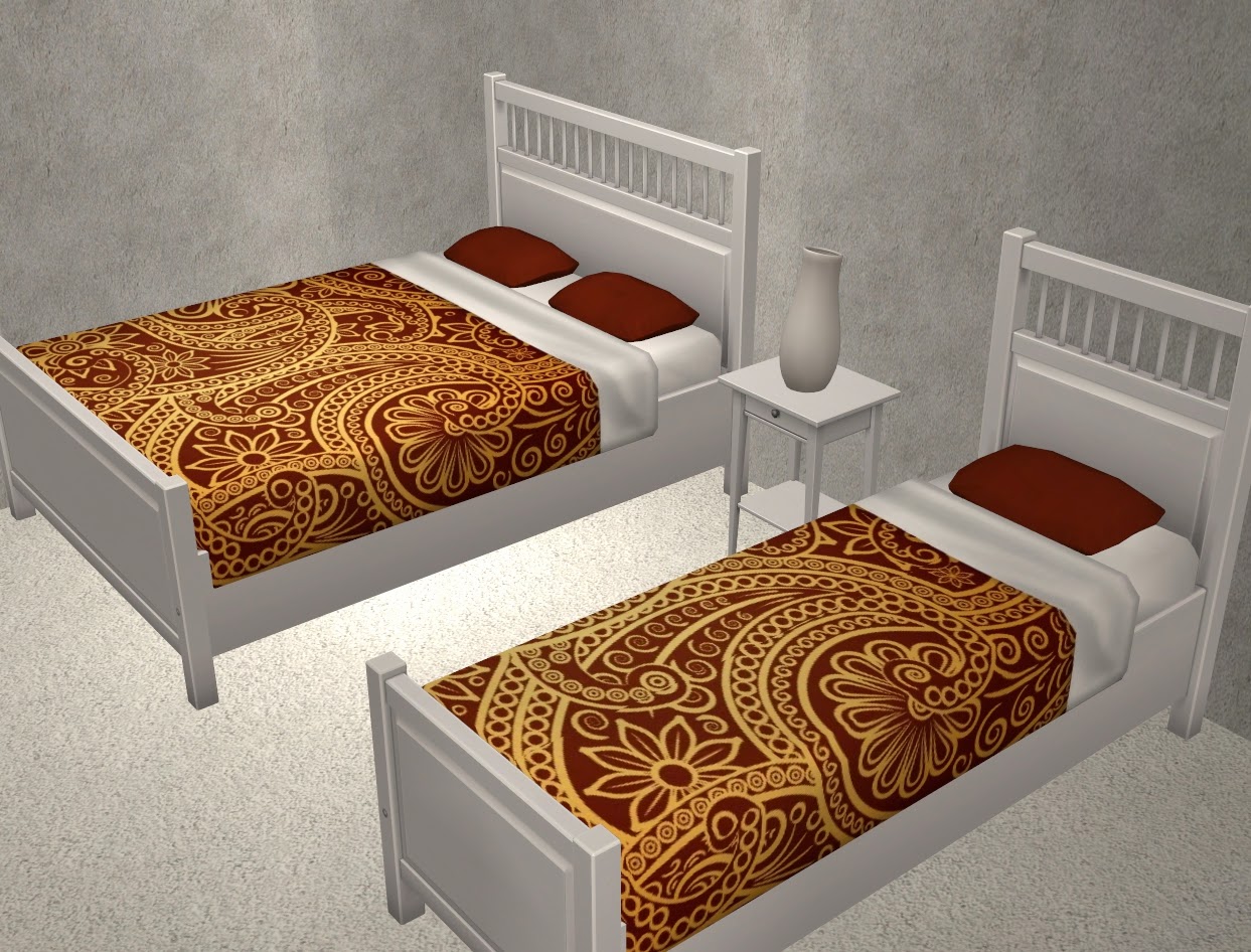 TheNinthWaveSims: The Sims 2 - Swirly Bedding