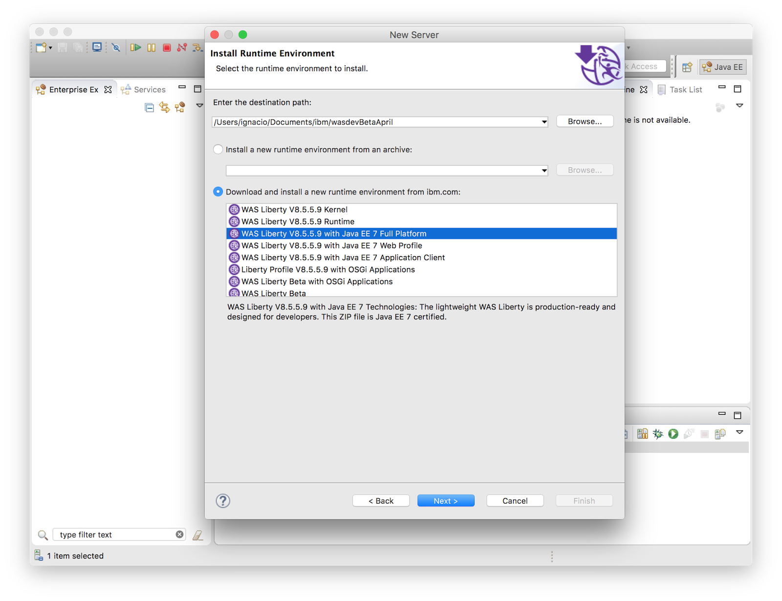 Setup Liberty Server On Eclipse Programming Notes 7772