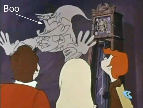 Cat Chit Chat: Boo Cartoon Cat (Funky Phantom)