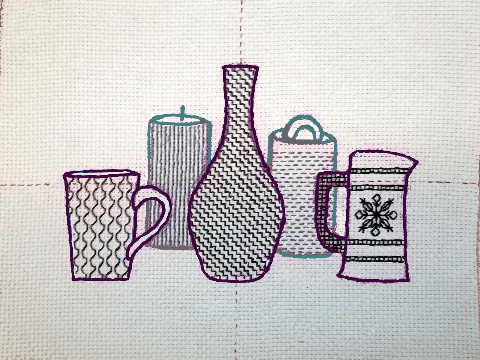 Still Life in Needlework, Part III | Cuttings from Annake's Garden